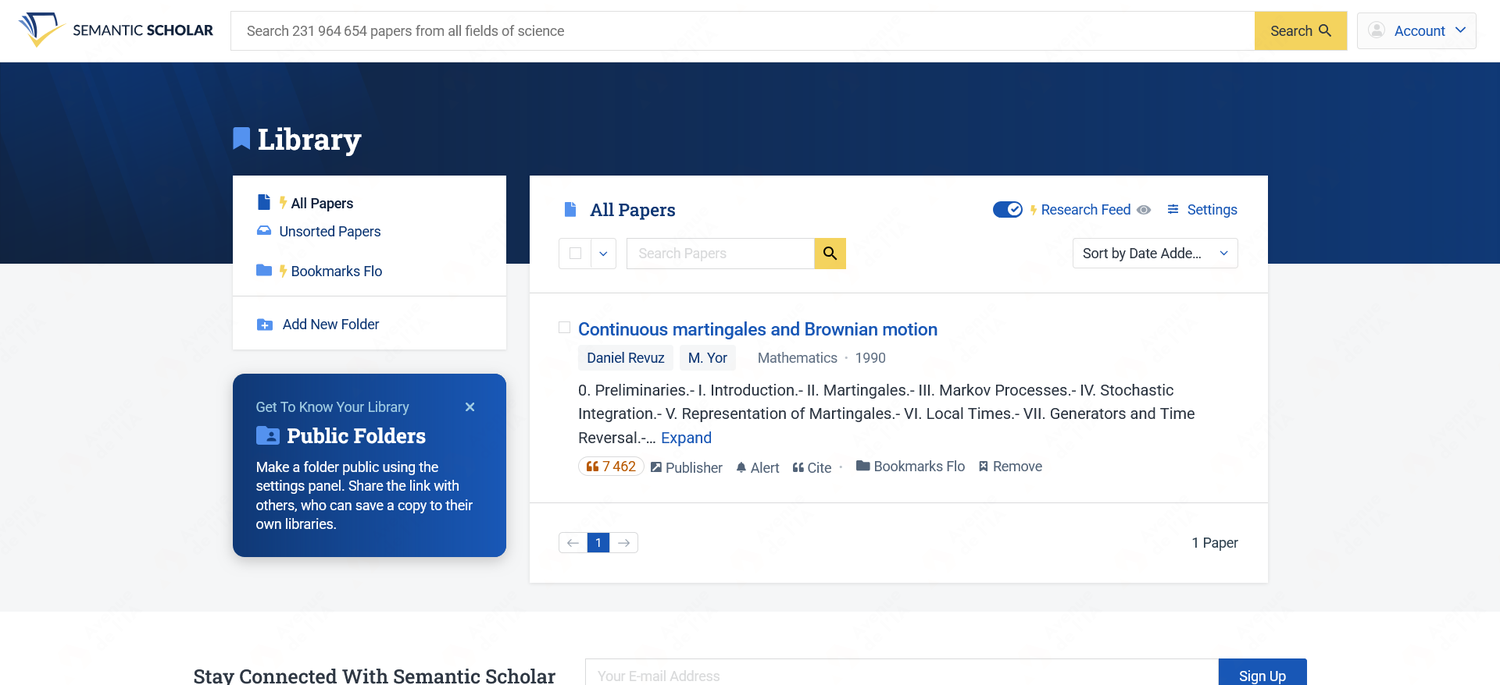 Semantic Scholar - Avenue de l'IA